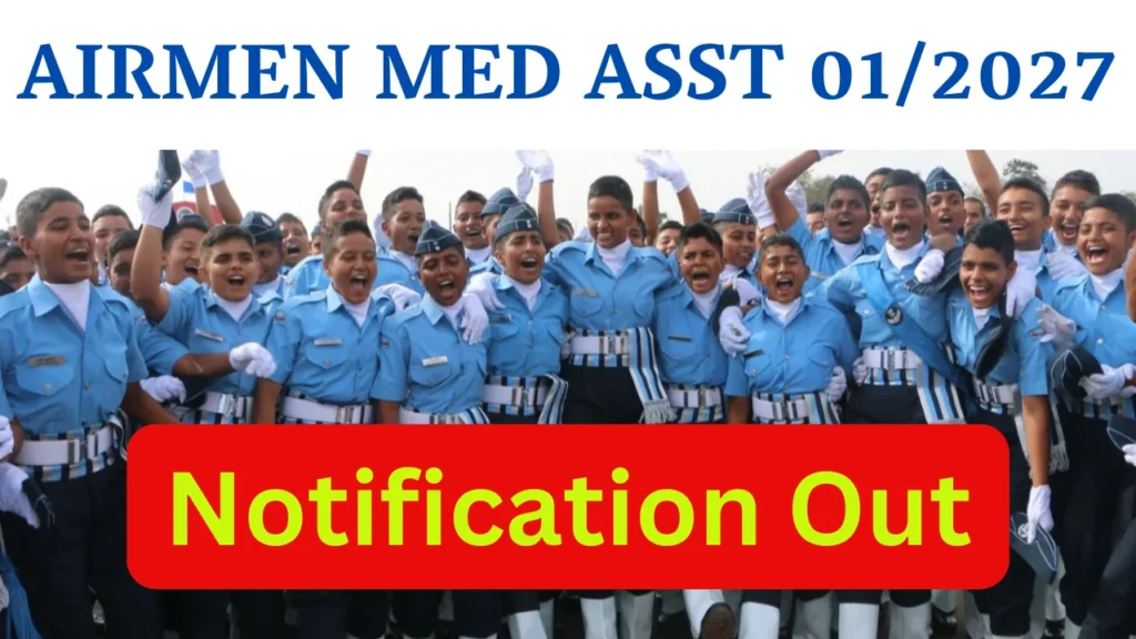 Air Force Medical Assistant Intake 01/2027 Recruitment Notice Out For ...